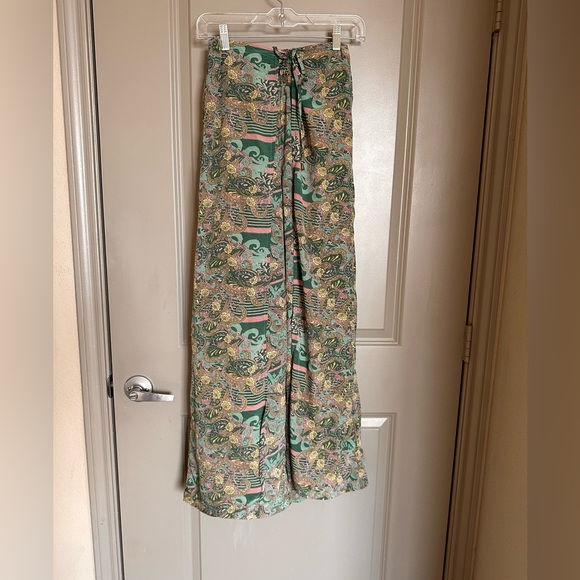 EARTHBOUND | Pants & Jumpsuits | Earthbound Floral Boho Tie Wide Leg ...